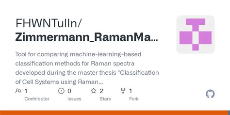 Github Fhwntulln Zimmermann Ramanmachinelearning Tool For Comparing