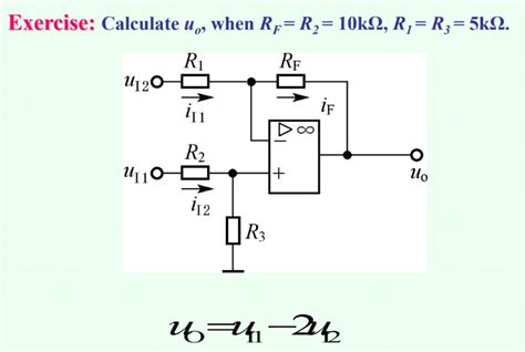 Solved Exercise Calculate Uo When Rf R2 10kΩ R1 R3 5kΩ