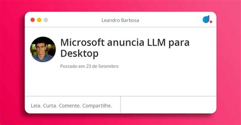 Microsoft Anuncia Llm Para Desktop