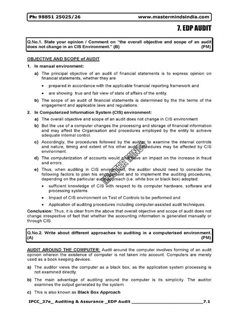 Edp Audit Pdf