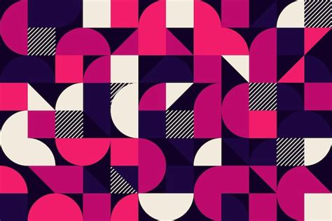 Premium Vector Complex Geometric Seamless Pattern Composition