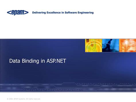 Ppt Data Binding In Aspnet Powerpoint Presentation Free Download Id3661208