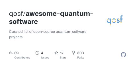 GitHub Qosf Awesome Quantum Software Curated List Of Open Source