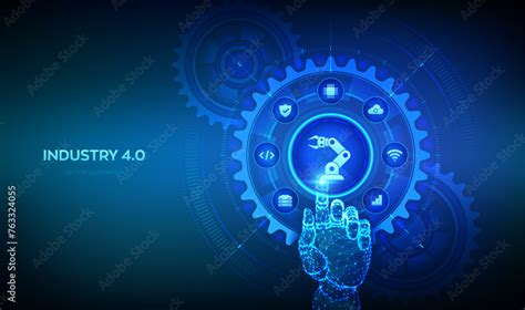 Smart Industry 40 Concept Factory Automation Autonomous Industrial