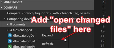 Add Open Changed Files To Compare Node Issue Gitkraken Vscode Gitlens GitHub