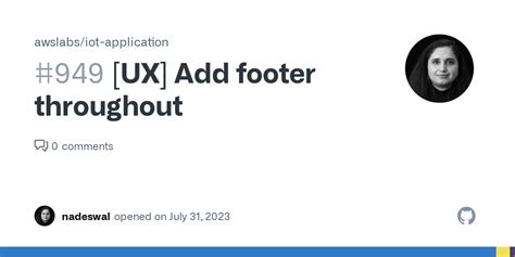 UX Add Footer Throughout Issue 949 Awslabs Iot Application GitHub
