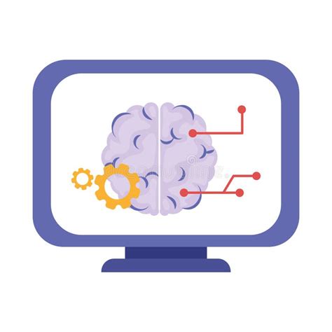 Quantum Neural Network Artificial Intelligence Illustration Stock