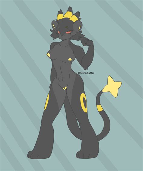 Rule 34 5 6 Absurd Res Anthro Black Body Black Fur Breasts Eeveelution Female Fur Fusion