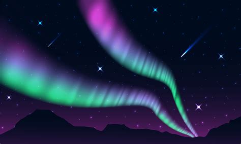 Aurora Polar Lights Northern Lights Or Southern Lights Is A Natural