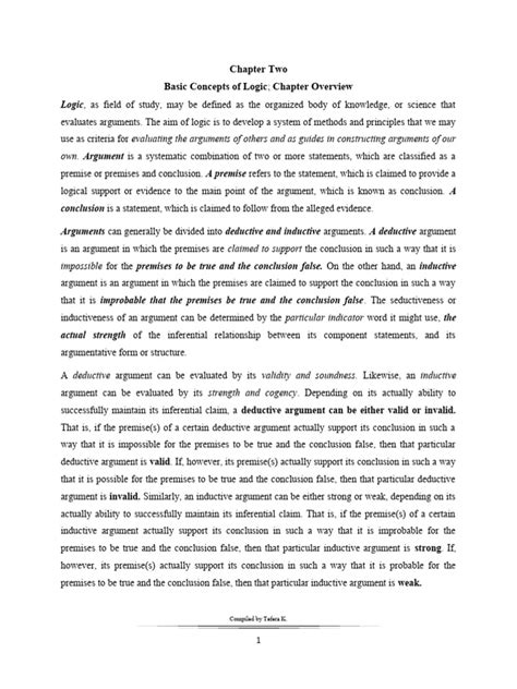 Chapter Two New Pdf Argument Deductive Reasoning
