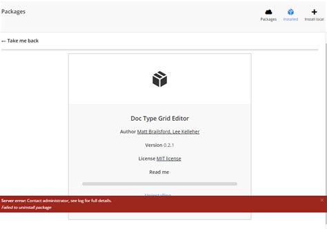 Cannot View Any Installed Package Using Umbraco And Getting Started