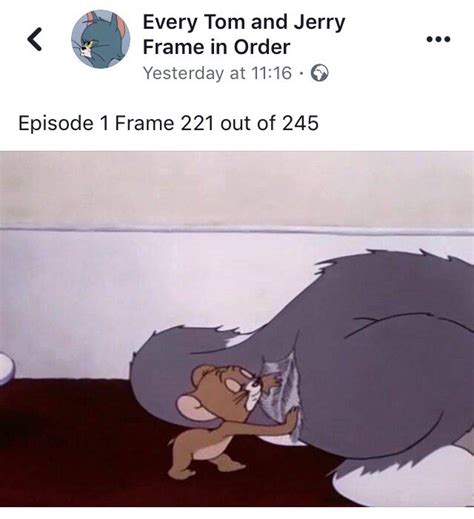 This Frame In Tom And Jerry R Mildlyvagina