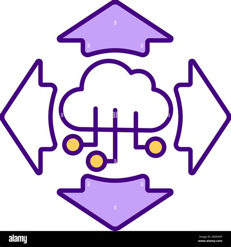 Cloud Scalability Rgb Color Icon Stock Vector Image And Art Alamy