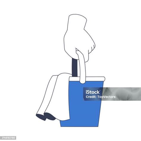 청소 서비스 와 손 파악 물통 와 닦음 치고는 정리 벡터 일러스트 가사 집안일에 대한 스톡 벡터 아트 및 기타 이미지 가사 집안일 가정 생활 건물 관리 서비스