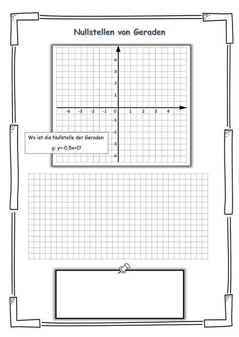 Nullstellen Von Geraden Unterrichtsmaterial Im Fach Mathematik Mathe Test Mathematik