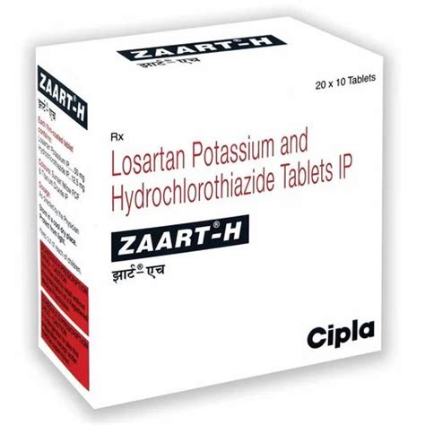 Zaart H Tab At ₹ 380 Box Losartan Potassium Tablet In Nagpur Id