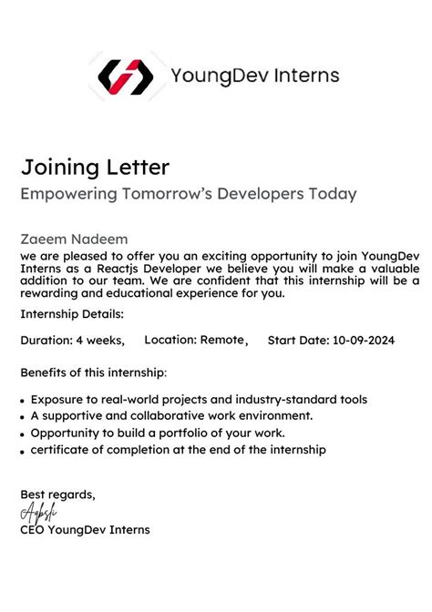 Zaeem Nadeem On Linkedin Reactjs Youngdevinterns