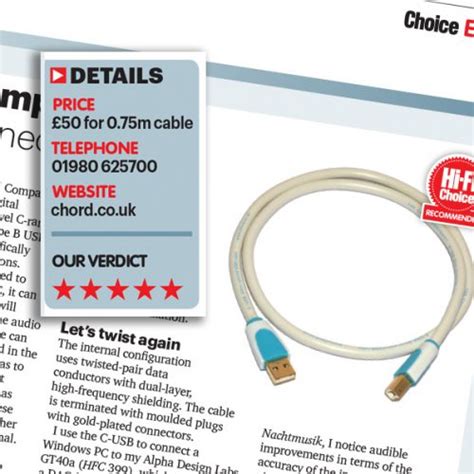 Speaker Cables Interconnects From The Chord Company