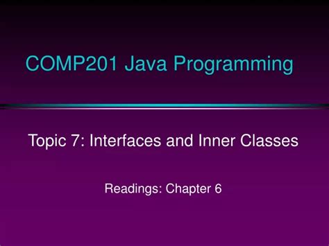 Ppt Comp201 Java Programming Powerpoint Presentation Free Download