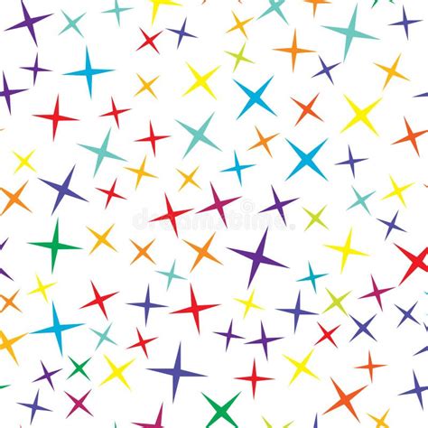Random Star Shape Pattern Background Seamlessly Repeatable Stock