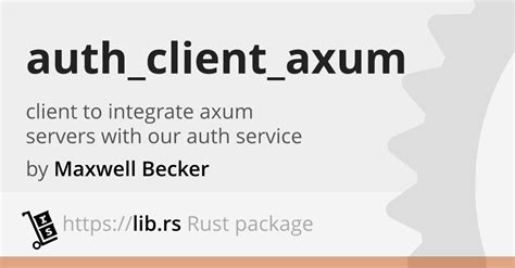 auth client axum — rust auth library lib rs