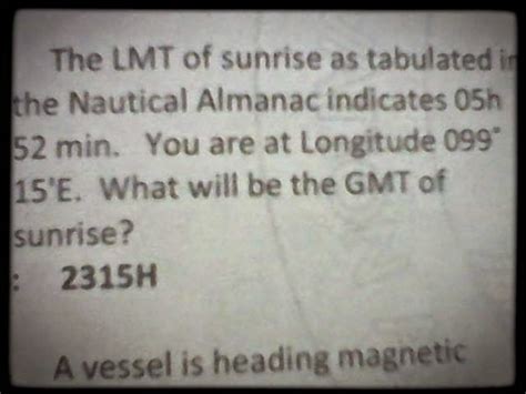 Oic Nw Reviewer Blog Converting Local Mean Time Lmt To Greenwich Mean Time Gmt
