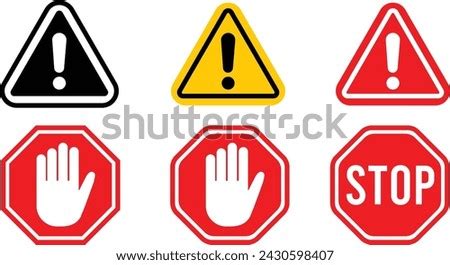 Stop Sign Vector Icons Free Download