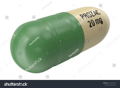 Prozac 3d Illustration On White Background Stock Illustration