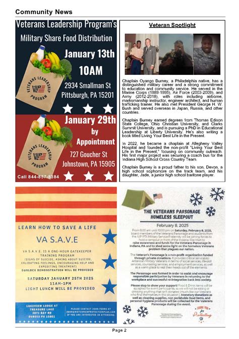 Va Newsletter Veteran Affairs Indiana County Pennsylvania