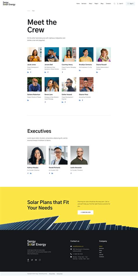 Solar Energy Wordpress Theme Behance