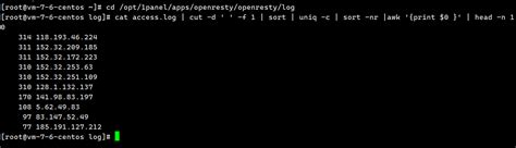Nginx访问日志提取高频访问ip Yowe博客