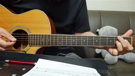 생일 축하 노래 통기타 연주곡 타브악보 쉬운 핑거스타일 Youtube