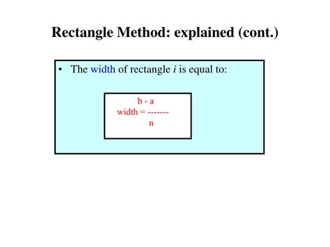 Ppt The Rectangle Method Powerpoint Presentation Free Download Id2952846