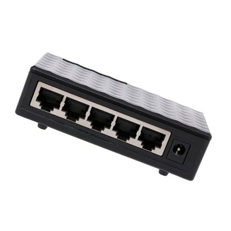 Rj Mini Ports Fast Ethernet Network Black Swit Grandado