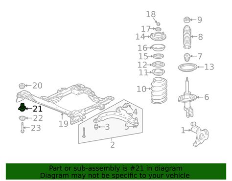 1997 2005 Gm Engine Cradle Insulator 10248605 Courtesy Parts
