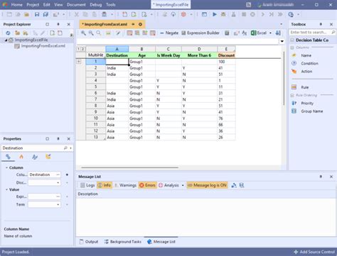 Test And Run Excel Decision Table Visually Open Decision Intelligence Platform