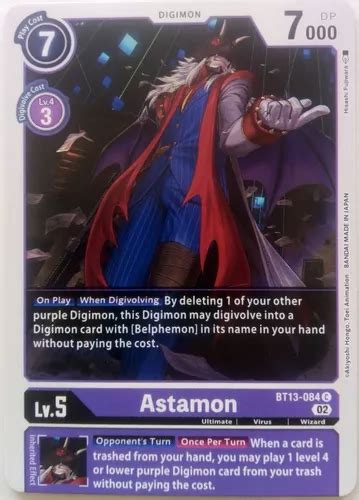 Digimon Tcg Astamon Bt13 084 C Cuotas Sin Interés