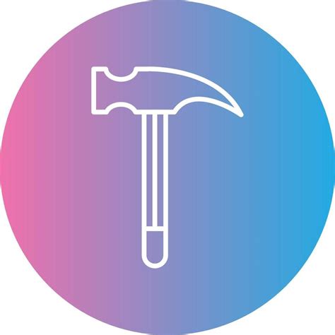 Hammer Line Gradient Circle Icon 43430932 Vector Art At Vecteezy