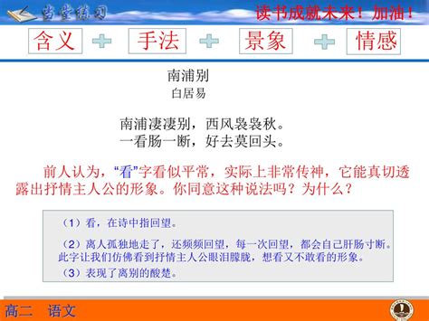 古代诗歌鉴赏 之炼字 ppt download