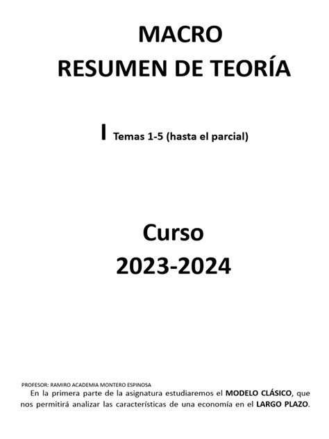 Teoria Macro 2024 Pdf