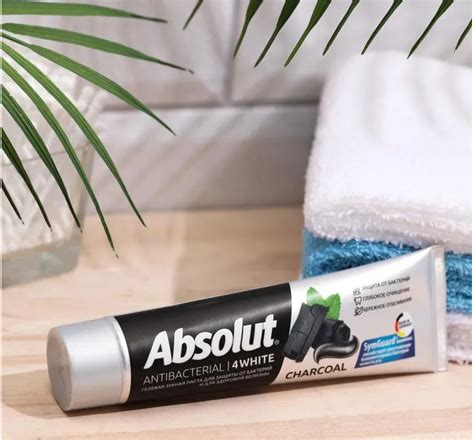 Зубная паста "ABSOLUT" antibacterial 4WHITE Антибактериальная 110 г ...