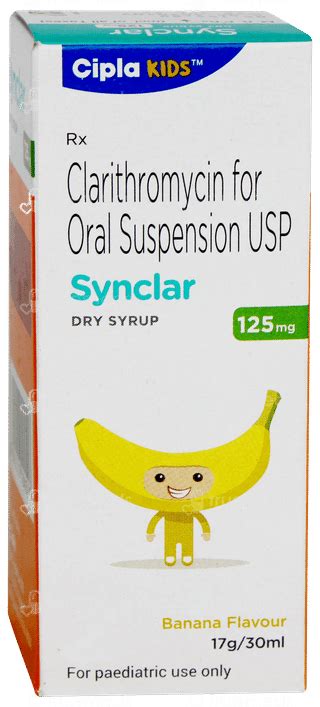 Synclar 125 Mg Dry Syrup 30 Ml Order Synclar 125 Mg Dry Syrup 30 Ml