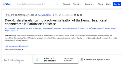 Deep Brain Stimulation Induced Normalization Of The Human Functional Connectome In Parkinsons
