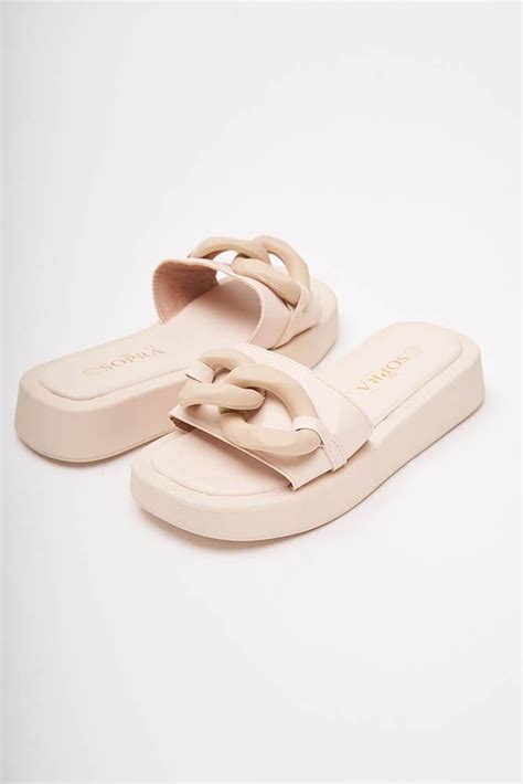 ᐉ Шльопанці жіночі Sopra р 38 Бежевий 169851 • Краща ціна в Києві Україні • Купити в Епіцентр