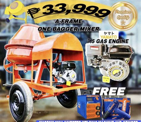 A Frame One Bagger Mixer Commercial And Industrial Construction Tools