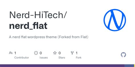 GitHub Nerd HiTech Nerd Flat A Nerd Flat Wordpress Theme Forked