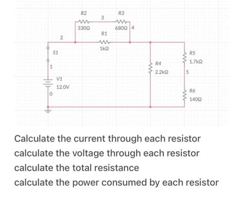 Solved Calculate The Current Through Each Resistor Calculate