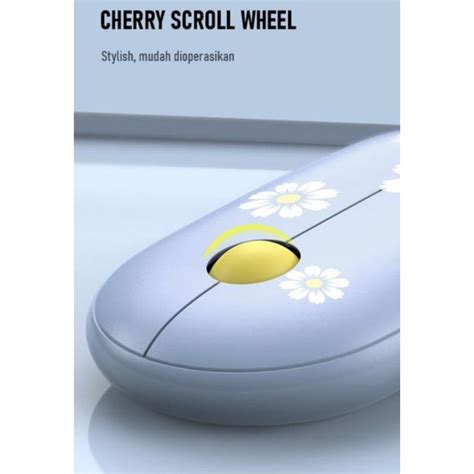 Jual Robot M230 Fashion Wireless Mouse Karakter Lucu Imut Wheel Flower Bunga Shopee Indonesia