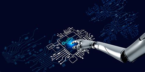 3d robotic render showing metaverse and data science algorithm digital