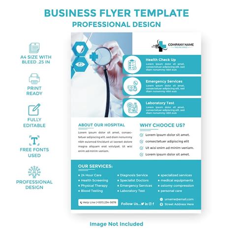 Medical Fact Sheet Template Vectors And Illustrations For Free Download